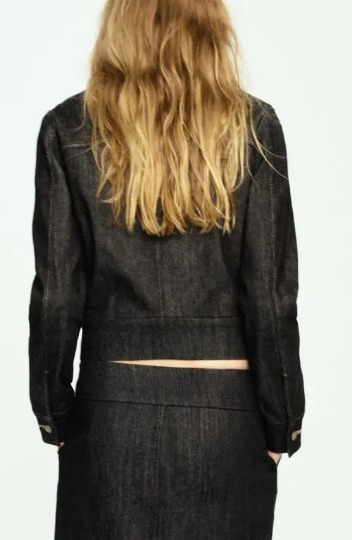 Mango Fitted Denim Jacket