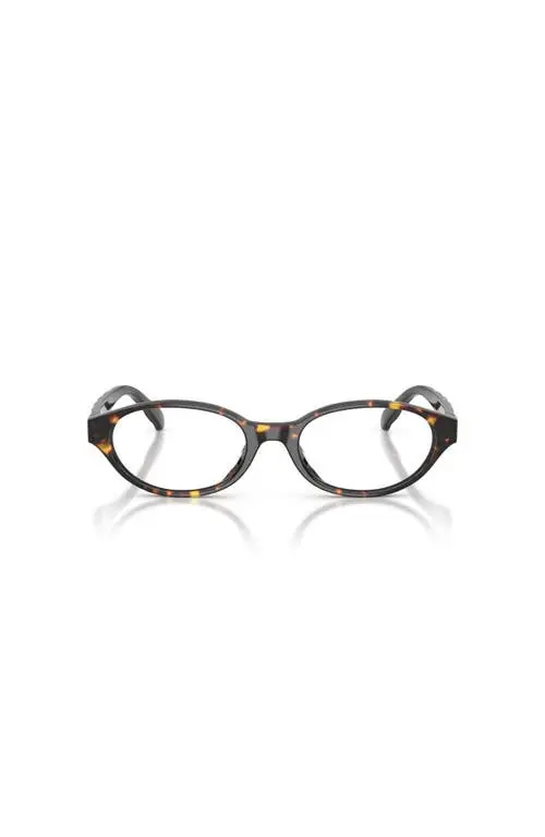 Tory Burch 52mm Oval Eyeglasses - Tortoise