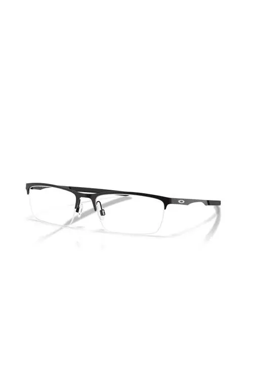 Oakley 55mm Rectangle Optical Glasses - Black