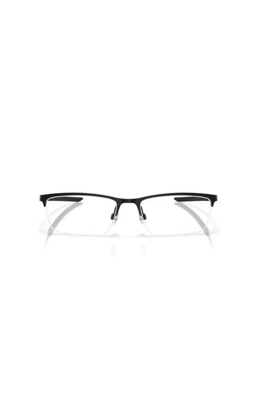 Oakley 55mm Rectangle Optical Glasses - Black