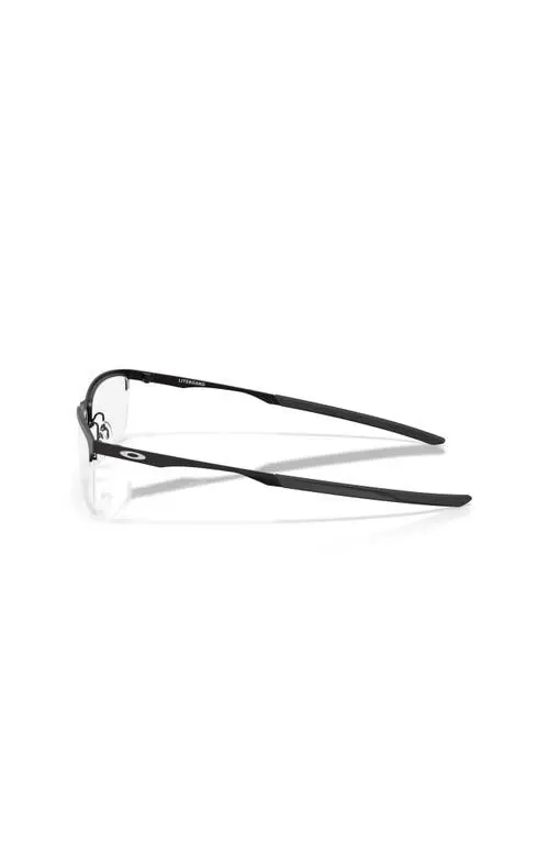 Oakley 55mm Rectangle Optical Glasses - Black