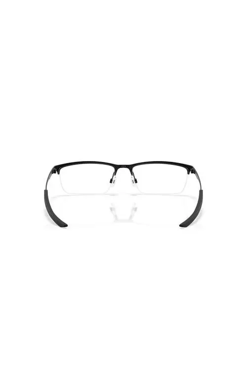 Oakley 55mm Rectangle Optical Glasses - Black