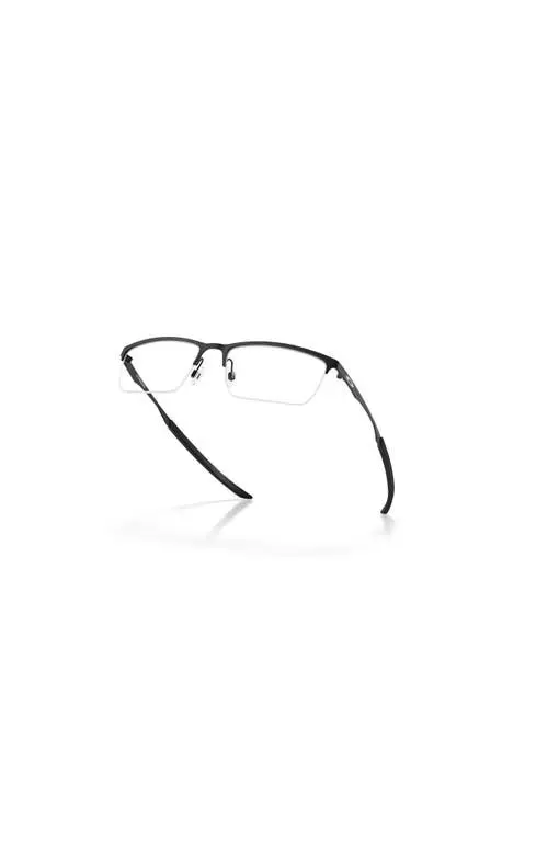 Oakley 55mm Rectangle Optical Glasses - Black