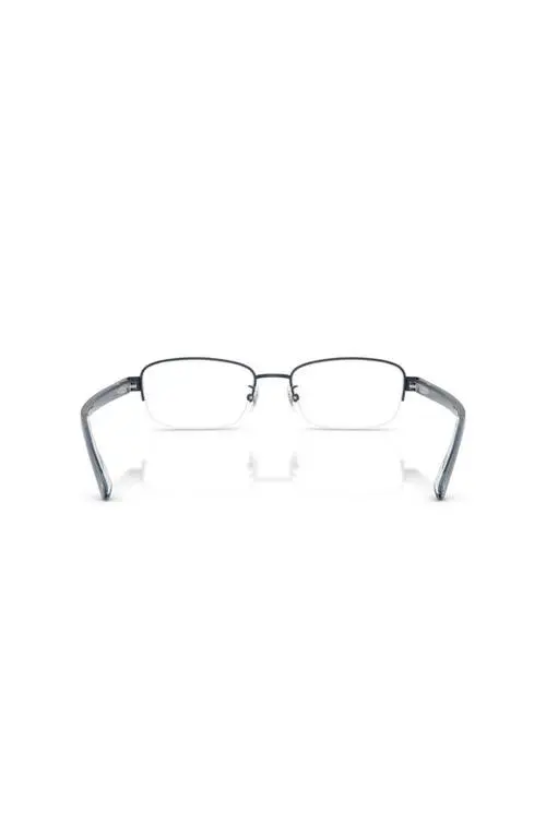 Brooks Brothers 52mm Oval Optical Eyeglasses - Blue