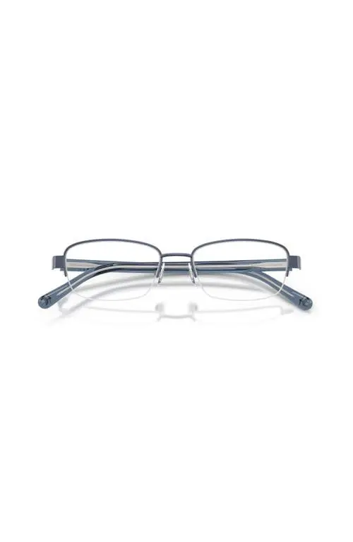 Brooks Brothers 52mm Oval Optical Eyeglasses - Blue