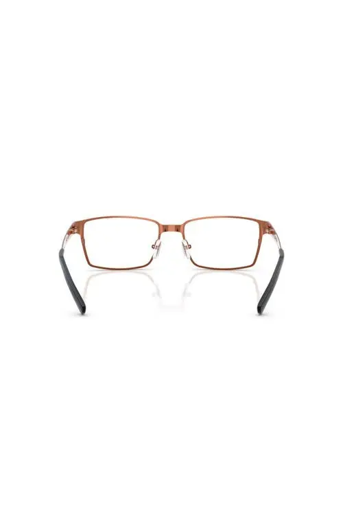 Michael Kors Rectangle Full Rim Metal Eyeglasses - Blue