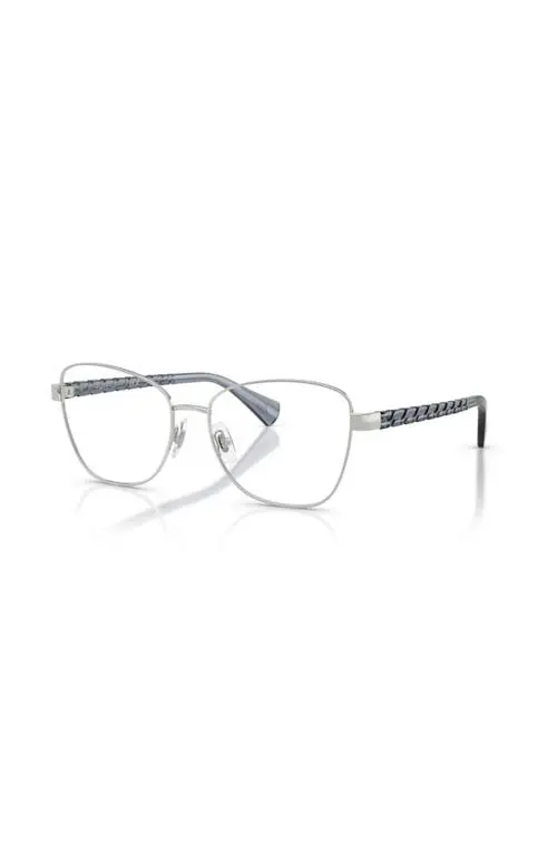 Ralph Lauren 55mm Irregular Full Rim Eyeglasses - Silver