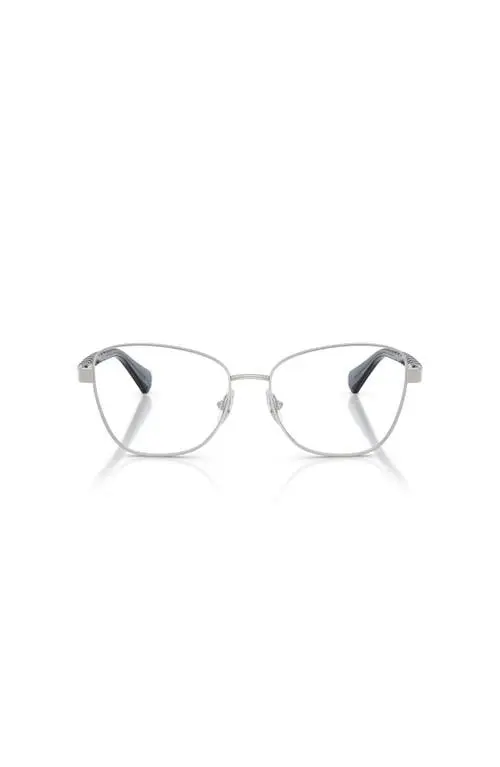 Ralph Lauren 55mm Irregular Full Rim Eyeglasses - Silver