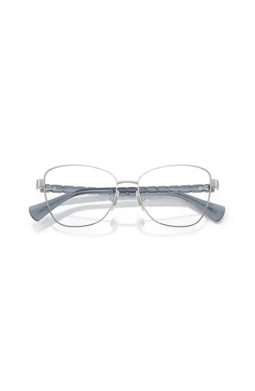 Ralph Lauren 55mm Irregular Full Rim Eyeglasses - Silver