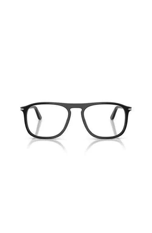 Persol 52mm Square Eyeglasses - Black