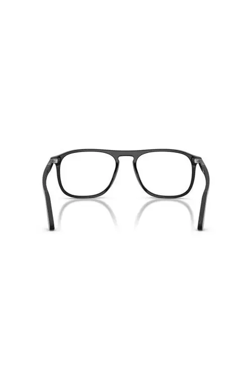 Persol 52mm Square Eyeglasses - Black