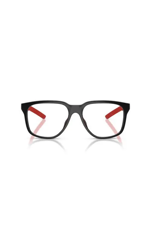 SCUDERIA FERRARI 53mm Rectangle Optical Glasses - Black