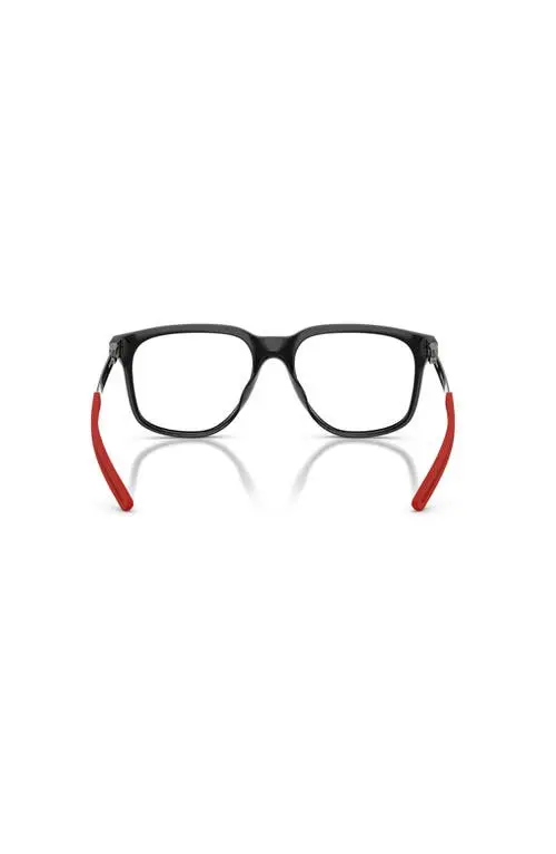SCUDERIA FERRARI 53mm Rectangle Optical Glasses - Black