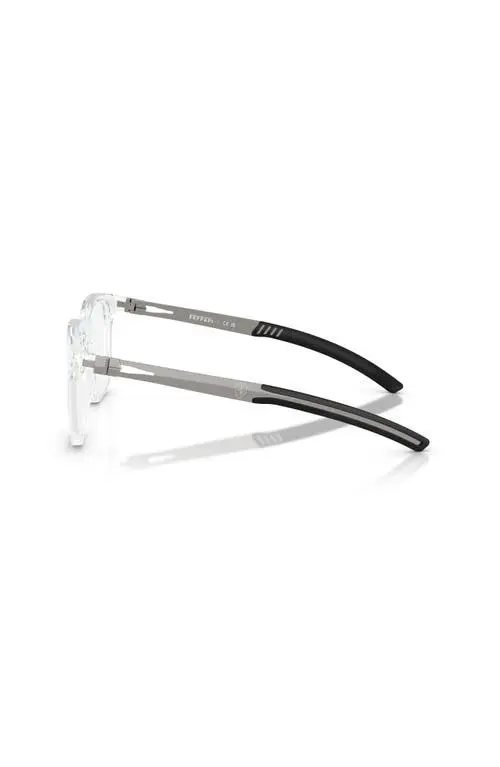 SCUDERIA FERRARI 53mm Rectangle Optical Glasses - White