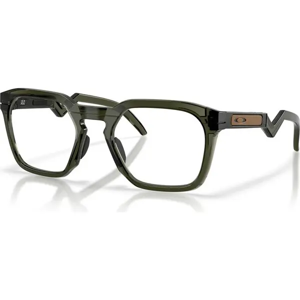 Oakley 52mm Square Full Rim Optical Glasses - Green