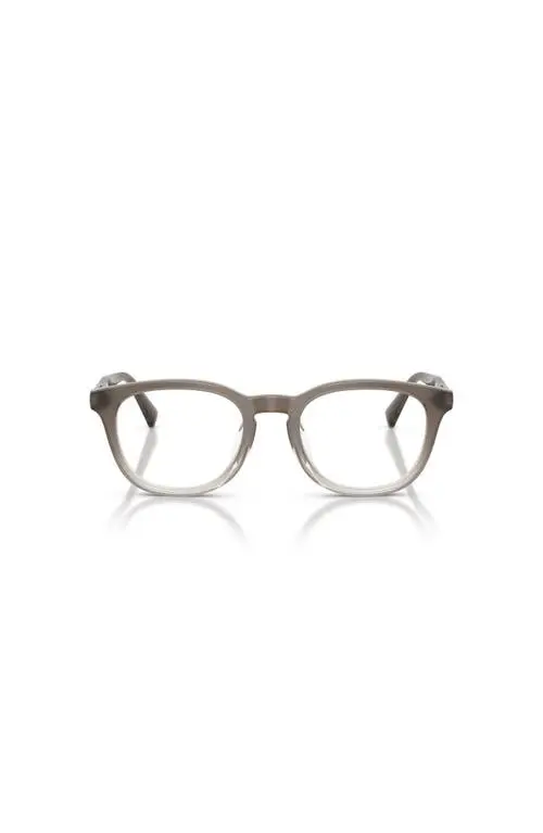 Brunello Cucinelli 49mm Rectangle Eyeglasses - Grey