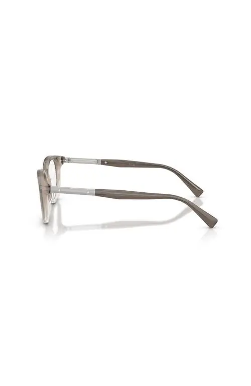 Brunello Cucinelli 49mm Rectangle Eyeglasses - Grey