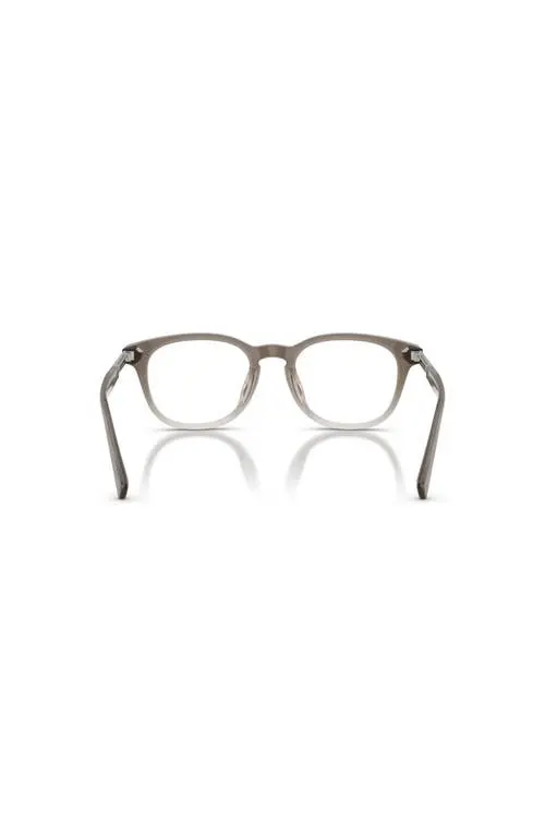 Brunello Cucinelli 49mm Rectangle Eyeglasses - Grey