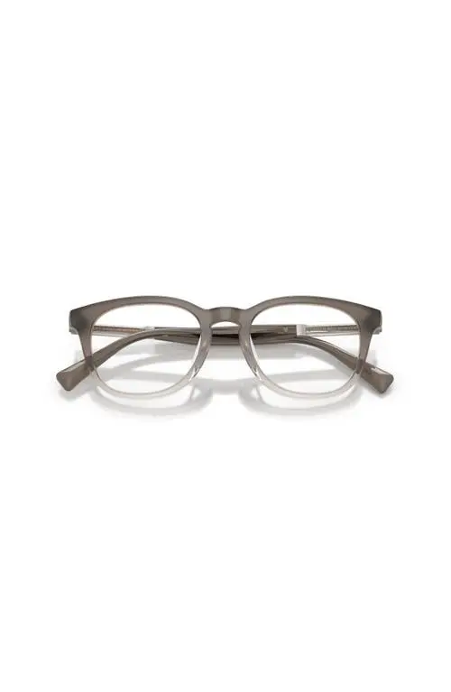 Brunello Cucinelli 49mm Rectangle Eyeglasses - Grey