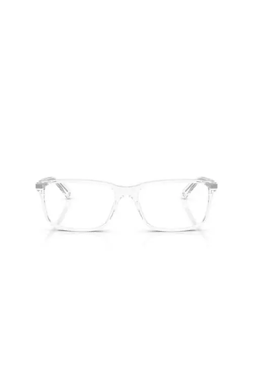 Brooks Brothers Rectangle Full Rim Eyeglasses - Transparent