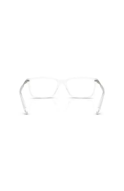 Brooks Brothers Rectangle Full Rim Eyeglasses - Transparent