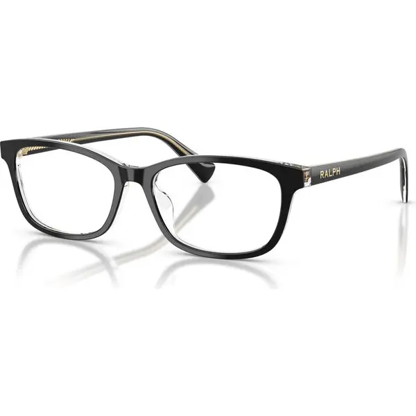 Ralph Lauren 53mm Rectangle Full Rim Eyeglasses - Black
