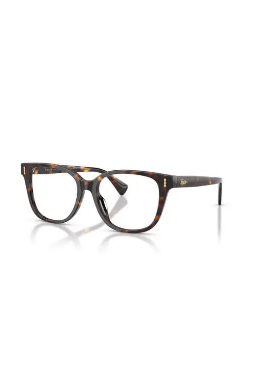 Ralph Lauren 52mm Square Full Rim Eyeglasses - Brown