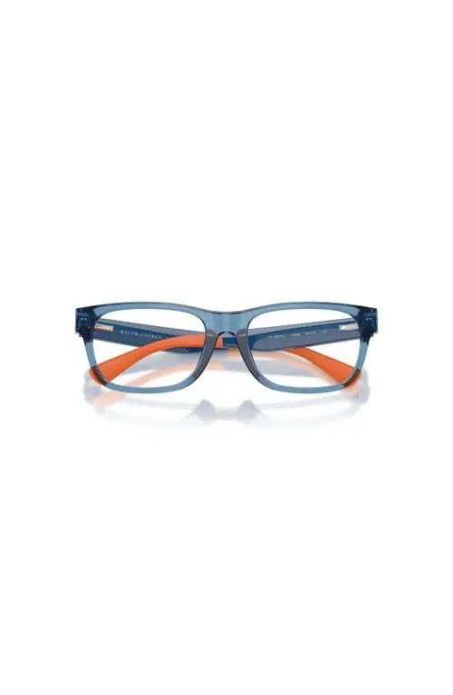 Polo Ralph Lauren 49mm Rectangle Full Rim Optical Glasses - Blue