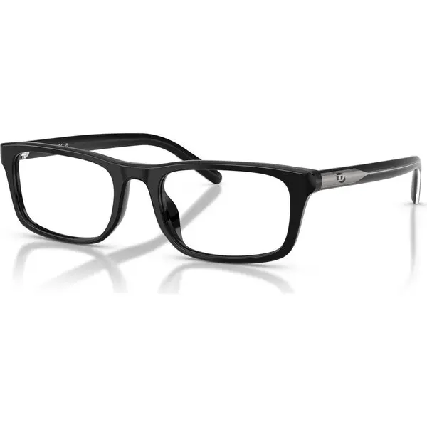 DIESEL® 52mm Rectangle Eyeglasses - Black