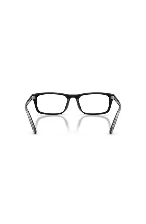 DIESEL® 52mm Rectangle Eyeglasses - Black