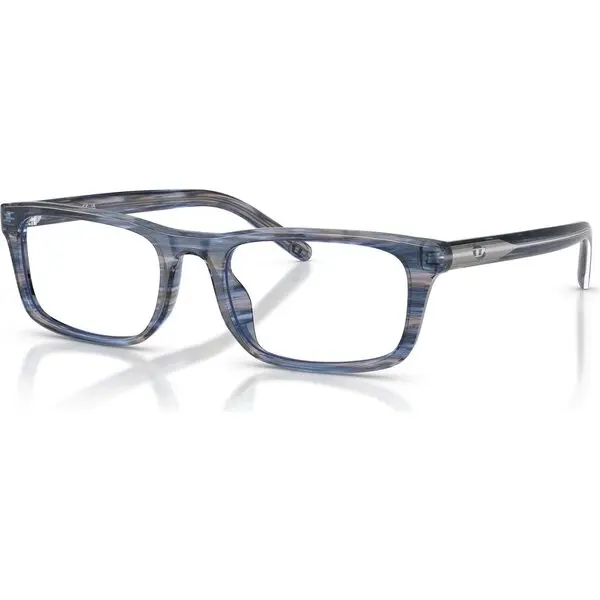 DIESEL® 52mm Rectangle Eyeglasses - Blue