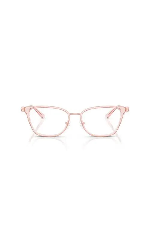 Michael Kors 49mm Rectangle Optical Glasses - Pink