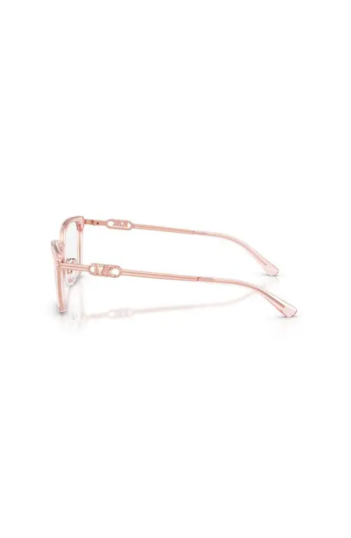 Michael Kors 49mm Rectangle Optical Glasses - Pink