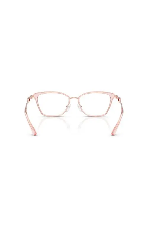 Michael Kors 49mm Rectangle Optical Glasses - Pink