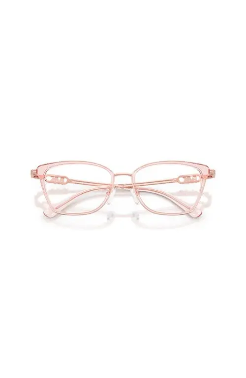 Michael Kors 49mm Rectangle Optical Glasses - Pink