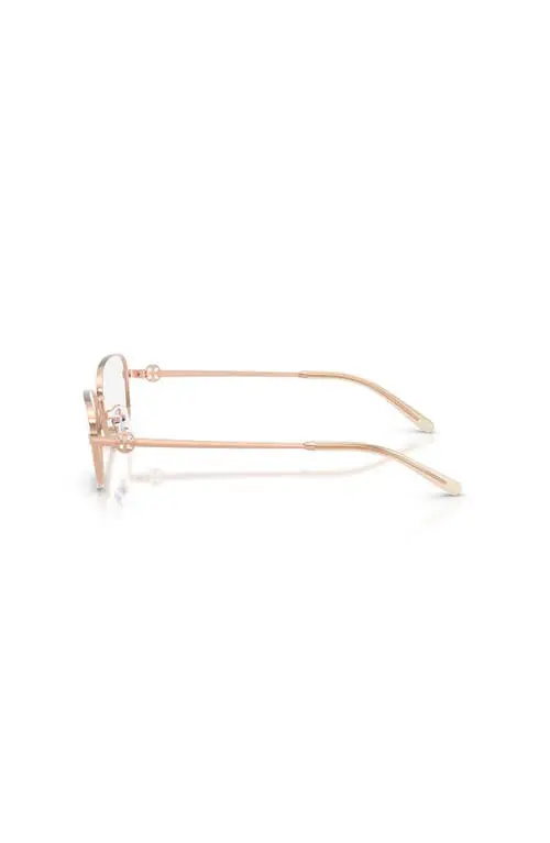 Tory Burch 53mm Rectangle Eyeglasses - Copper