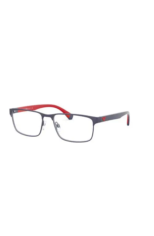 Emporio Armani Rectangle Optical Glasses - Blue/red