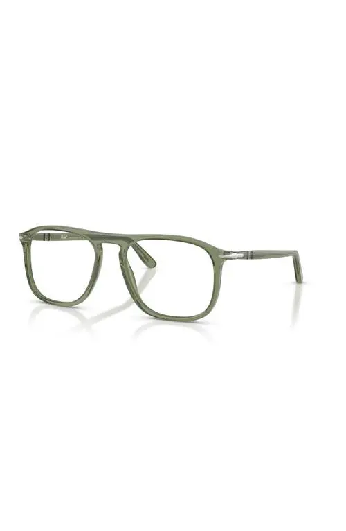 Persol 54mm Square Full Rim Eyeglasses - Green