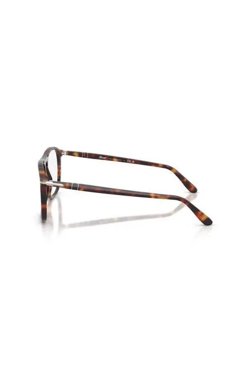 Persol 54mm Square Full Rim Eyeglasses - Tortoise