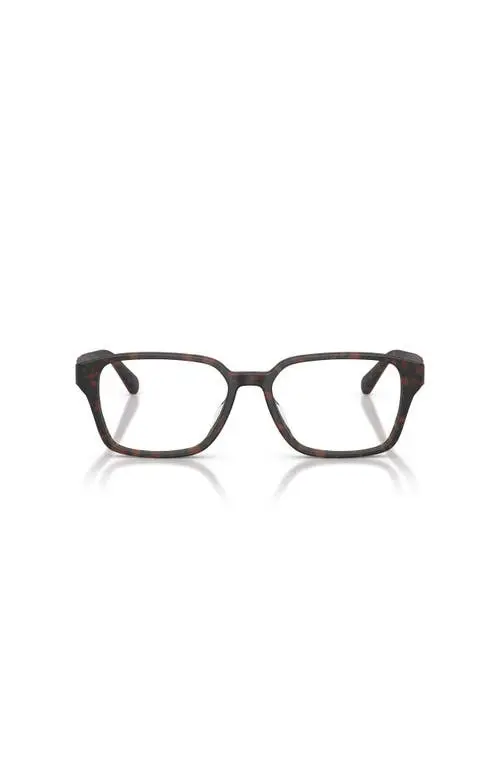 SCUDERIA FERRARI 54mm Rectangle Full Rim Eyeglasses - Brown