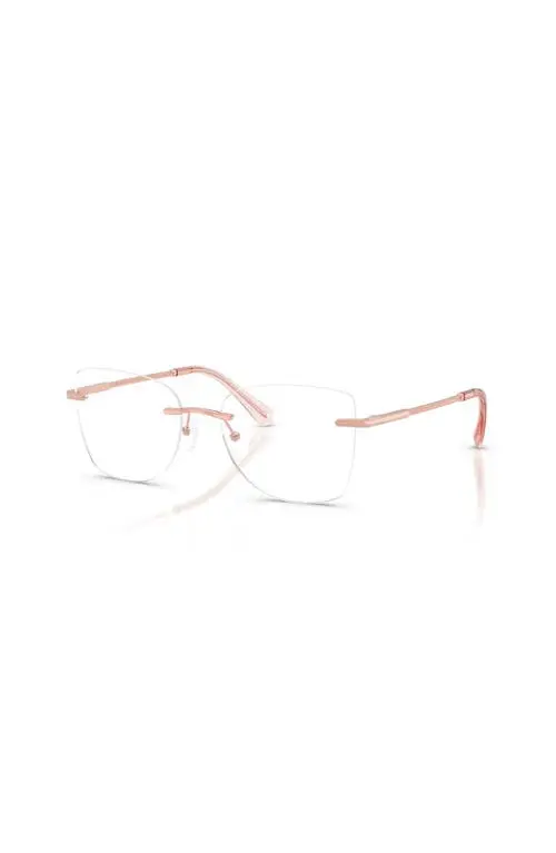 Michael Kors 53mm Square Optical Glasses - Pink