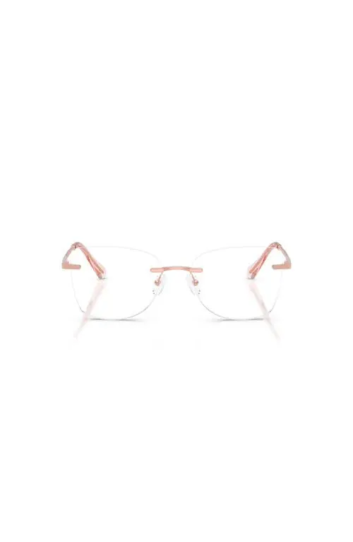 Michael Kors Square Rimless Eyeglasses - Pink