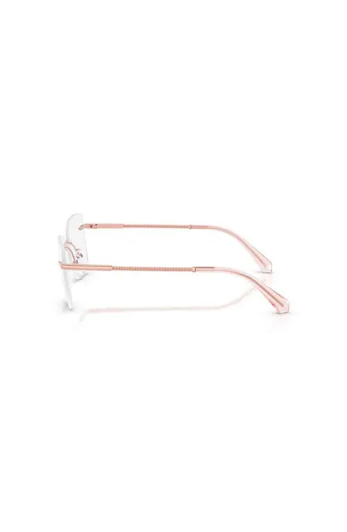 Michael Kors Square Rimless Eyeglasses - Pink