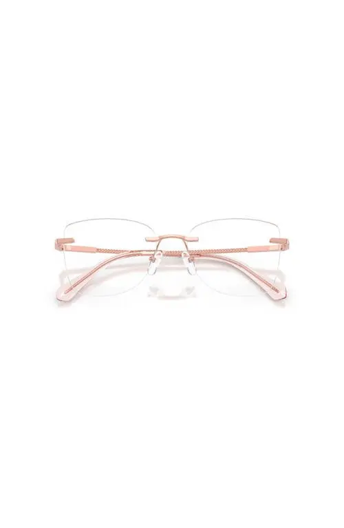 Michael Kors Square Rimless Eyeglasses - Pink