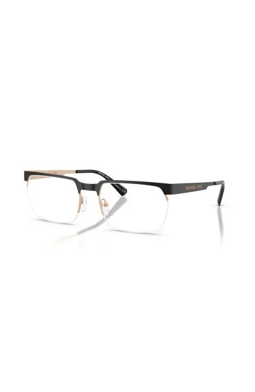 Michael Kors 58mm Rectangle Optical Glasses - Black