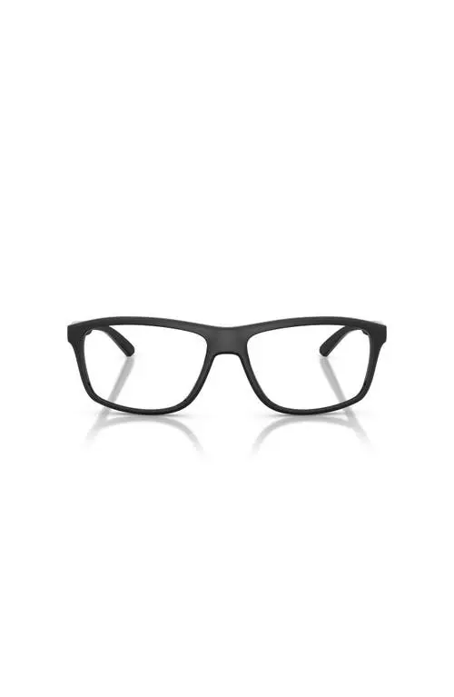 ARNETTE 57mm Rectangle Eyeglasses - Black