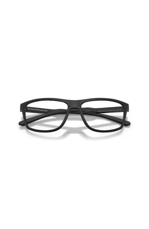 ARNETTE 57mm Rectangle Eyeglasses - Black