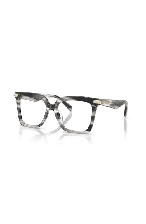 Michael Kors 53mm Square Full Rim Eyeglasses - Black