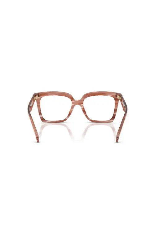 Michael Kors 53mm Square Full Rim Eyeglasses - Pink