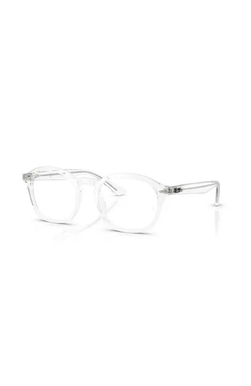 Ray-ban 50mm Square Optical Glasses - Transparent